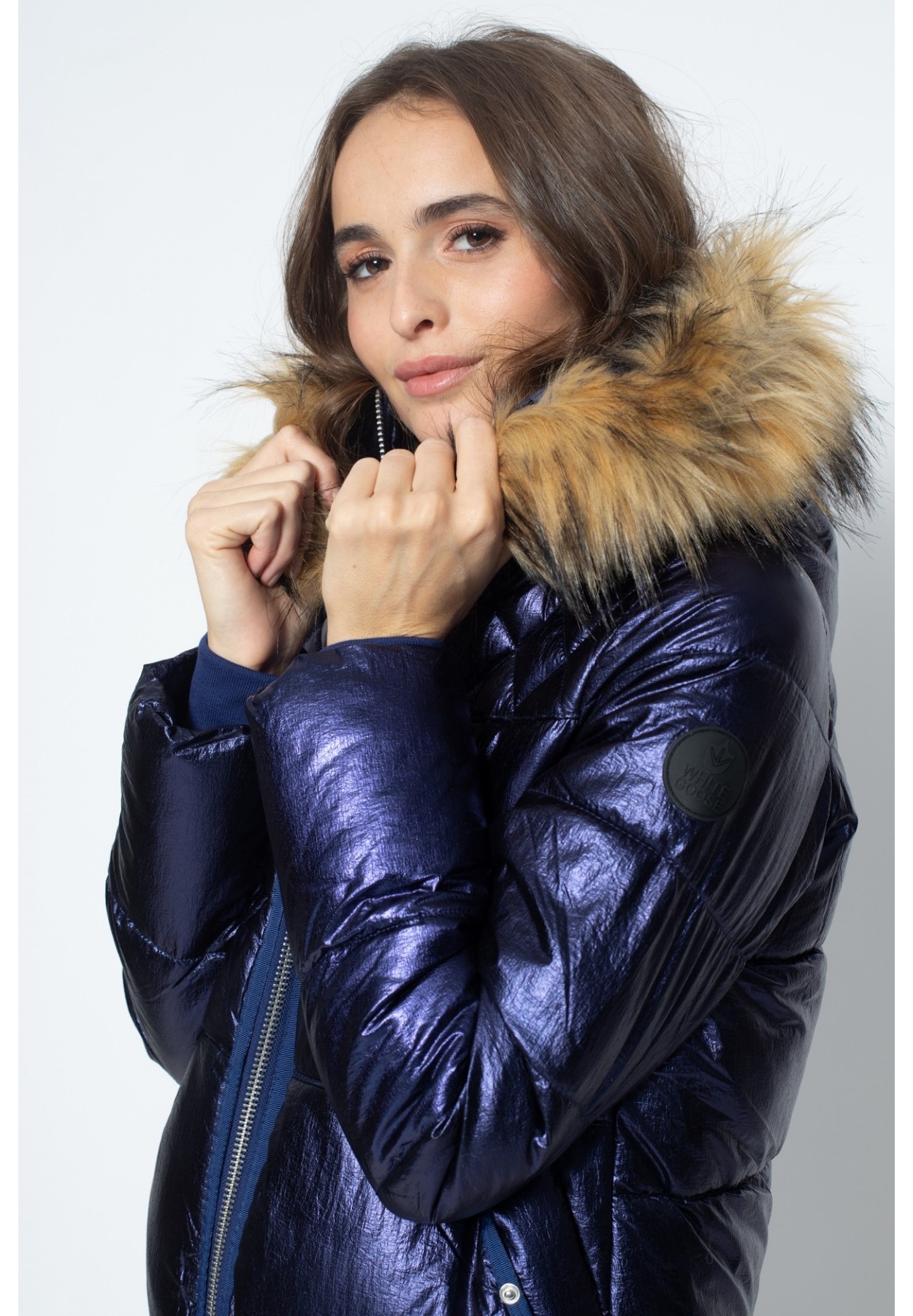 Doudoune Amy Bleu marine White Goose